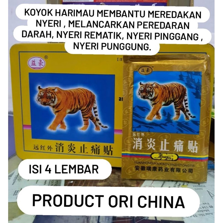 Jual KOYOK HARIMAU OSTEALGIA PLASTER KOYO NYERI PINGGANG PUNGGUNG ...