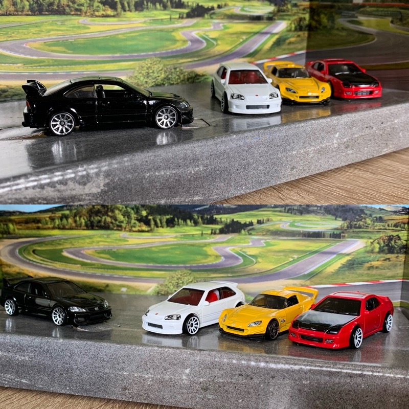 Jual Hotwheels Honda JDM Diorama Set - Honda Civic Si, Civic EK9 Type R ...