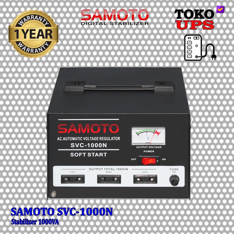 Jual Stabilizer Samoto 1000VA SVC-1000N | Shopee Indonesia