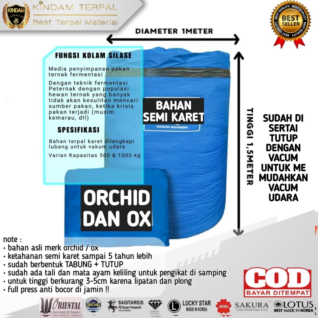 Jual KOLAM SILASE 300KG 500KG 1000KG FERMENTASI PAKAN TERNAK KAMBING ...