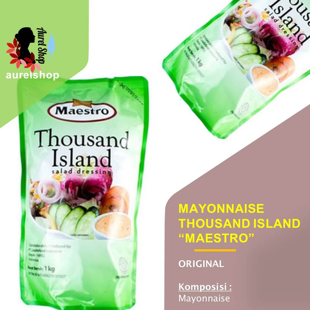 Jual MAESTRO Thousand Island Salad Dressing kemasan 1 kg | Shopee Indonesia