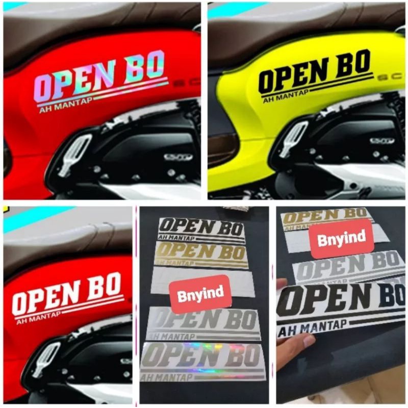 Jual STICKER OPEN BO CUTTING | Shopee Indonesia