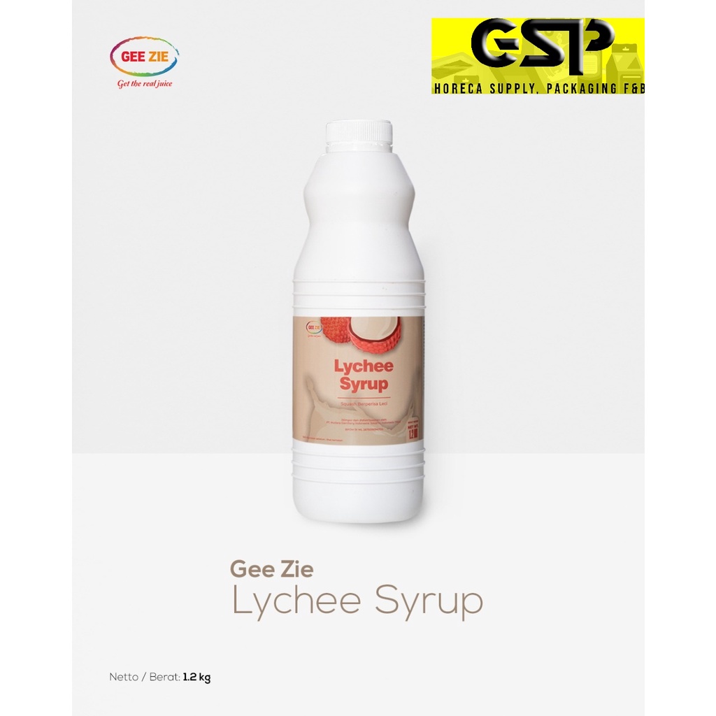 Jual GEE ZIE Lychee syrup concentrate / Syrup Leci / Sirup Litchi Taiwan | Shopee Indonesia