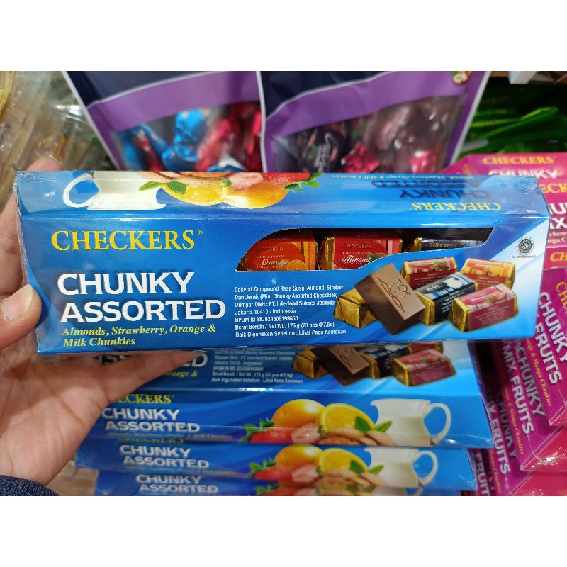 Jual CHECKERS CHUNKY ASSORTED / CHUNKY MIX FRUITS / COKELAT SUSU ...