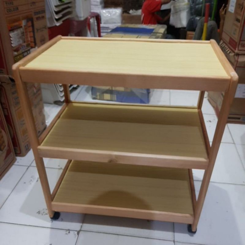 Jual Rak meja tv minimalis 3susun roda | Shopee Indonesia