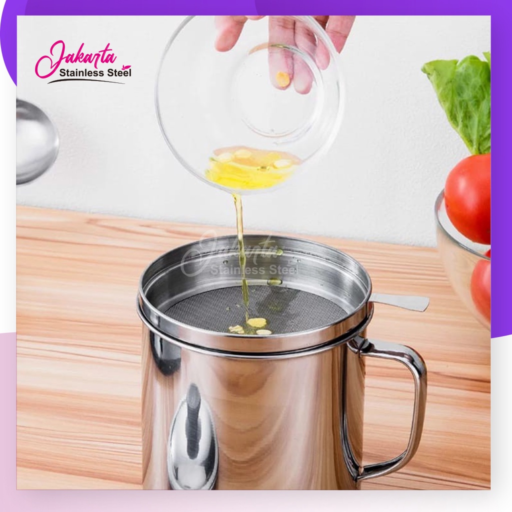 Jual JSS - Wadah Minyak Bekas Masak Oil Pot Stainless Steel Wadah ...