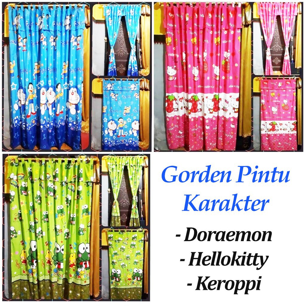 Jual Gorden Pintu Karakter - Hordeng Pintu dan Jendela Dekorasi Interior Rumah Kamar Tidur Home ...