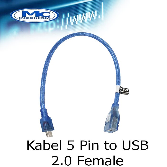 Jual Kabel 5 Pin to USB 2.0 Female NYK 50cm | Shopee Indonesia