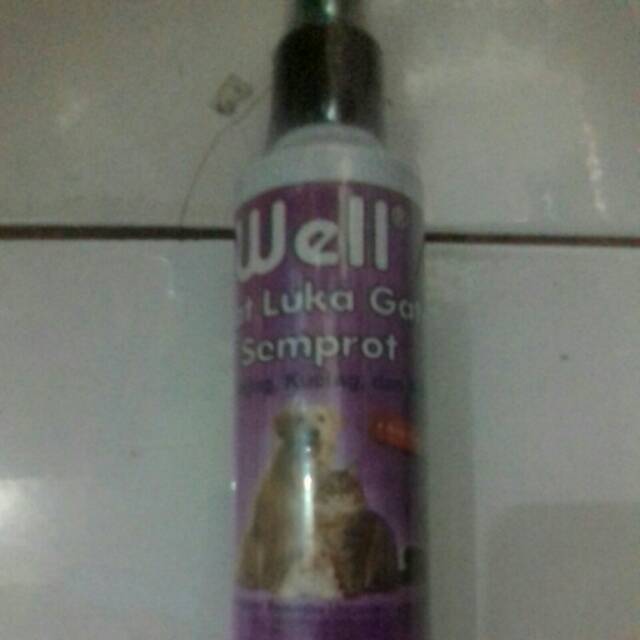 Jual Obat Luka Gatal Semprot Utk Kucing & anjing,kelinci WELL | Shopee ...