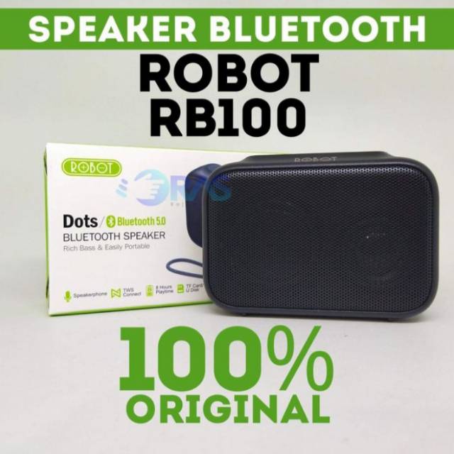 Jual Speaker Robot RB100 DOTS Bluetooth Portable Speker Spiker Music ...