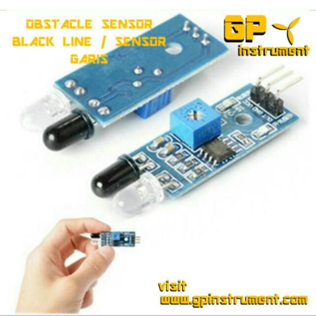 Jual Modul Sensor Garis Obstacle Halangan Dinding Infrared Infra Red IR ...