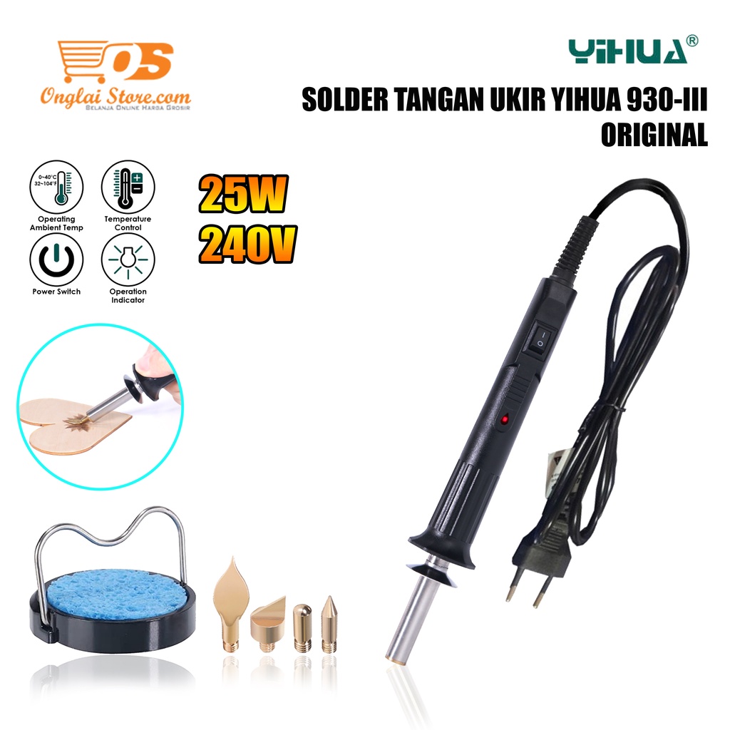 Jual YIHUA 930-III Solder Ukir Kayu Pirografi Wood Carving Burn Solder ...