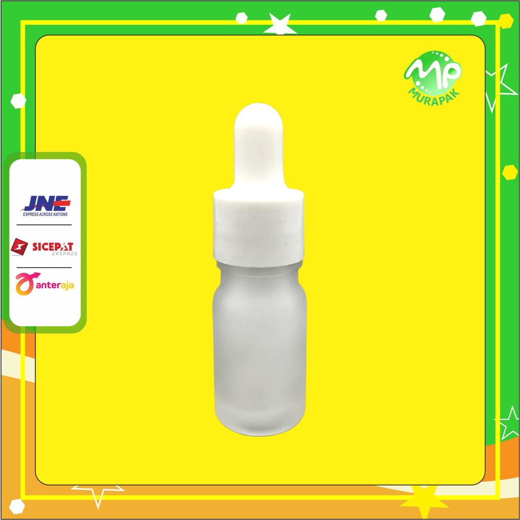 Jual BOTOL PIPET KACA FROSTED 5ML RING PUTIH MULUS | Shopee Indonesia