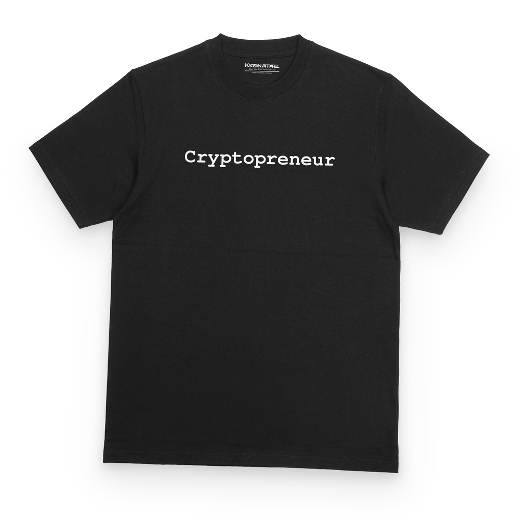 Jual T-shirt Kaos Crypto "Crypto Preneur" -Kaos Crypto/Kaos Bitcoin ...