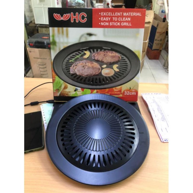 Jual panggangan bbq ultra grill 32 cm hapy call | Shopee Indonesia