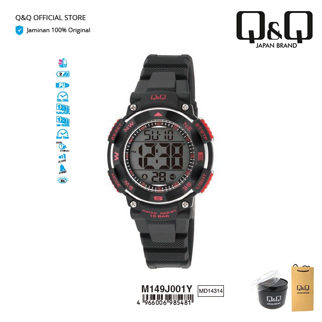 Jual Q&Q QnQ QQ Original Jam Tangan Casual Fashion Digital Karet - M149 ...