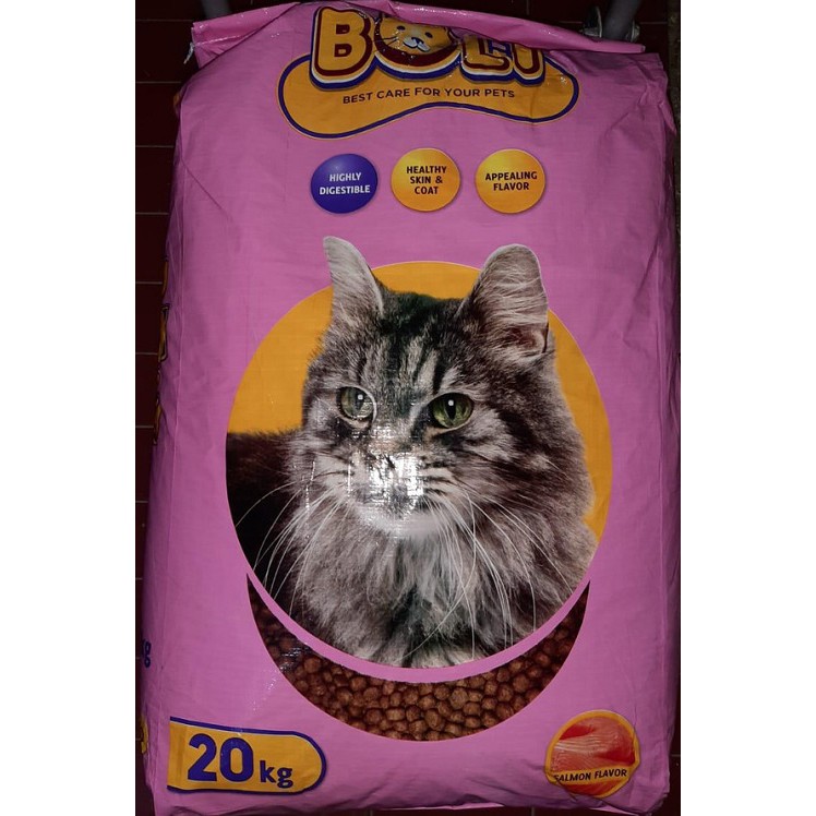 Jual Makanan Kucing Bolt Cat Salmon 20 kg - kibble bulat [grab-gojek ...