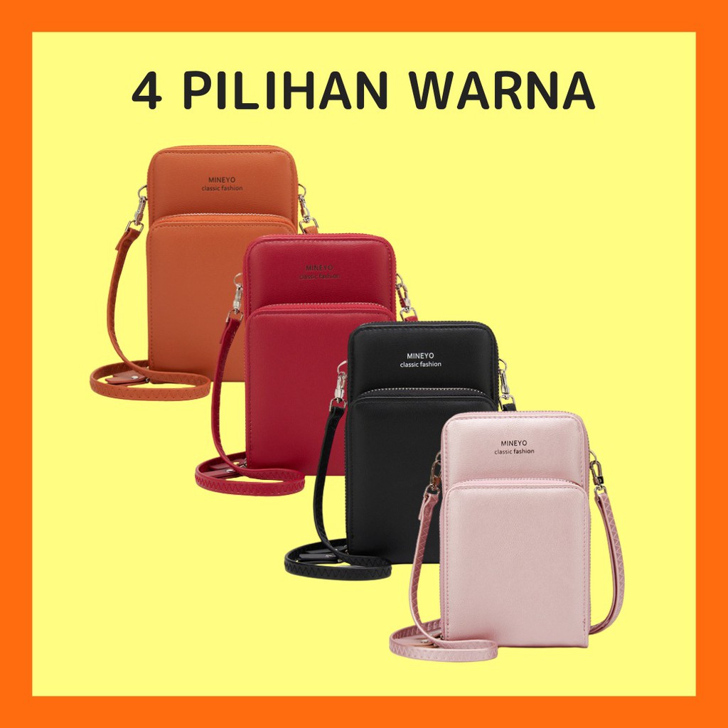 Jual DOMPET SELEMPANG HP WANITA KULIT TALI PANJANG PESTA MEWAH MURAH LISCA KOREA FASHION ...