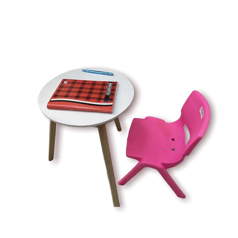 Jual meja kayu rakit kaki tiga | Shopee Indonesia