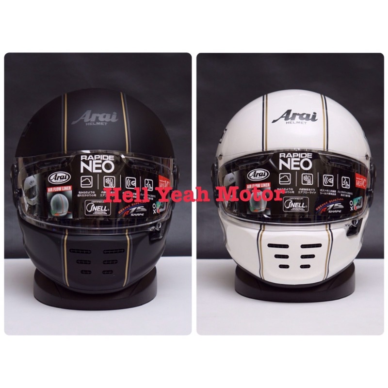 Jual Arai Rapide Neo Cafe Racer Classic 1:1 Premium Not x14 pista rx7x ...