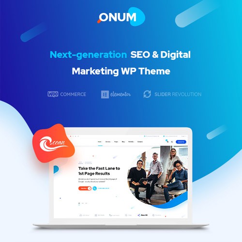 Jual Onum Theme – SEO & Marketing Elementor WordPress Template | Shopee ...