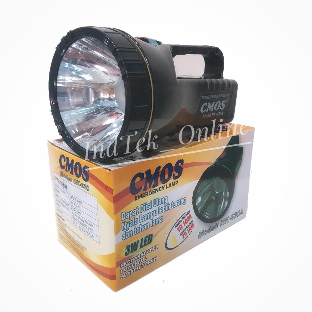 Jual Senter LED / Emergency Lamp CMOS HK-630A | Shopee Indonesia