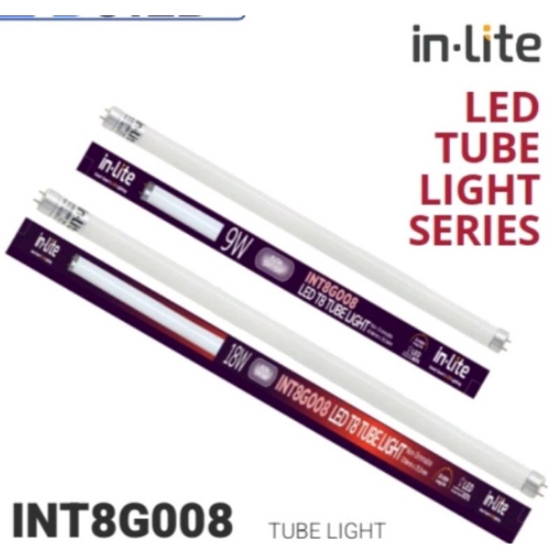 Jual Lampu TL T8 LED Tube 9w 60CM Cahaya Putih Dan Kuning In-Light ...