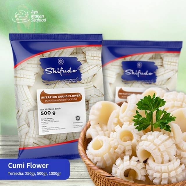 Jual SHIFUDO CUMI FLOWER / IMITATION SQUID FLOWER 250GR | Shopee Indonesia