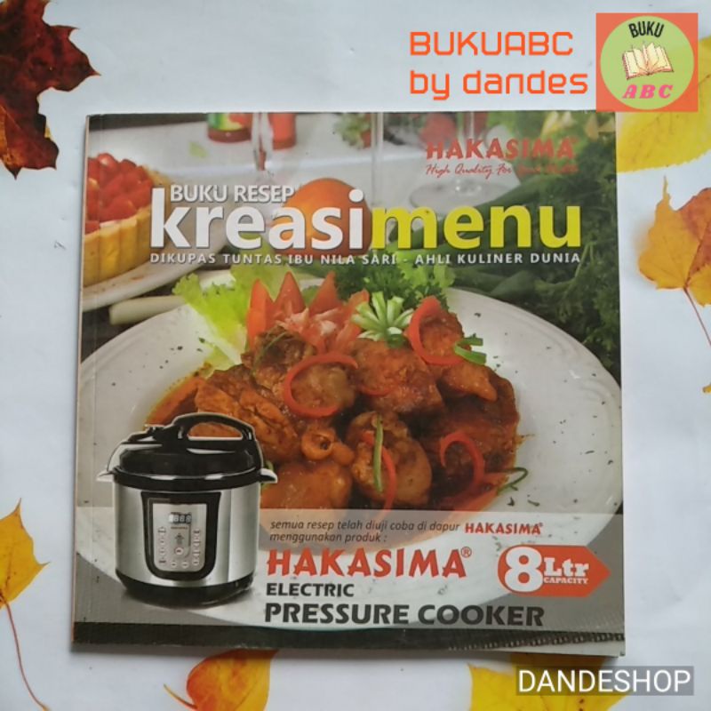 Jual Buku Resep Kreasi Menu Hakasima dikupas Tuntas Ibu Nila Sari | Shopee Indonesia
