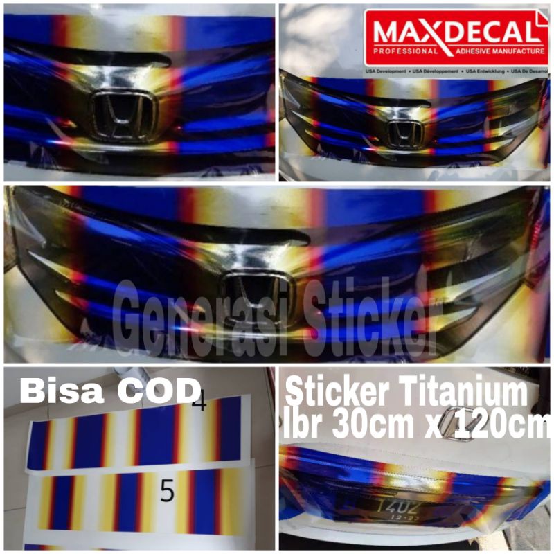 Jual Stiker JDM Motif Titanium Stiker Grill Mobil Stiker Pelangi ...