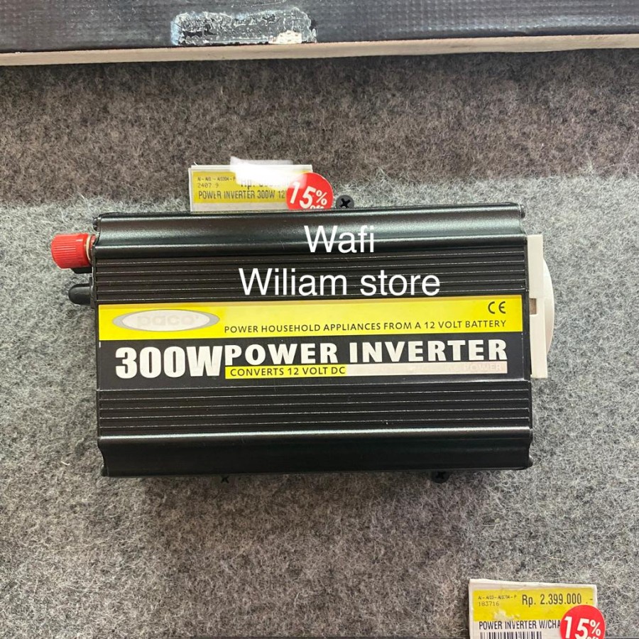 Jual Krisbow Paco Power Inverter DC To AC 300W Dengan Charger | Shopee ...