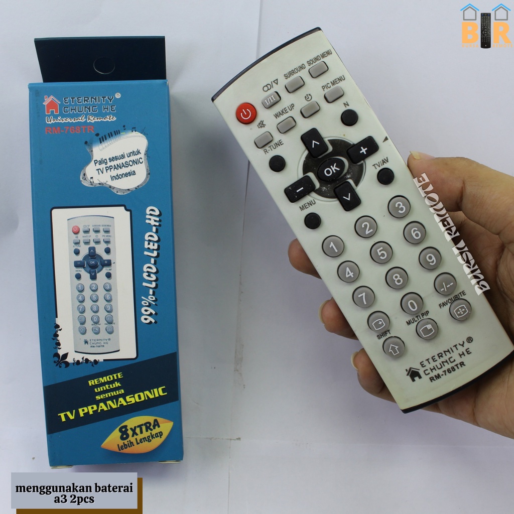 Jual Remot / Remote MULTI TV TABUNG PANASONIIKKK TYPE RM 768 TR / ecer ...