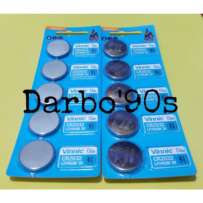Jual Baterai Vinnic CR2032 Lithium 3V Baterai Vinnic CR 2032 Original | Shopee Indonesia