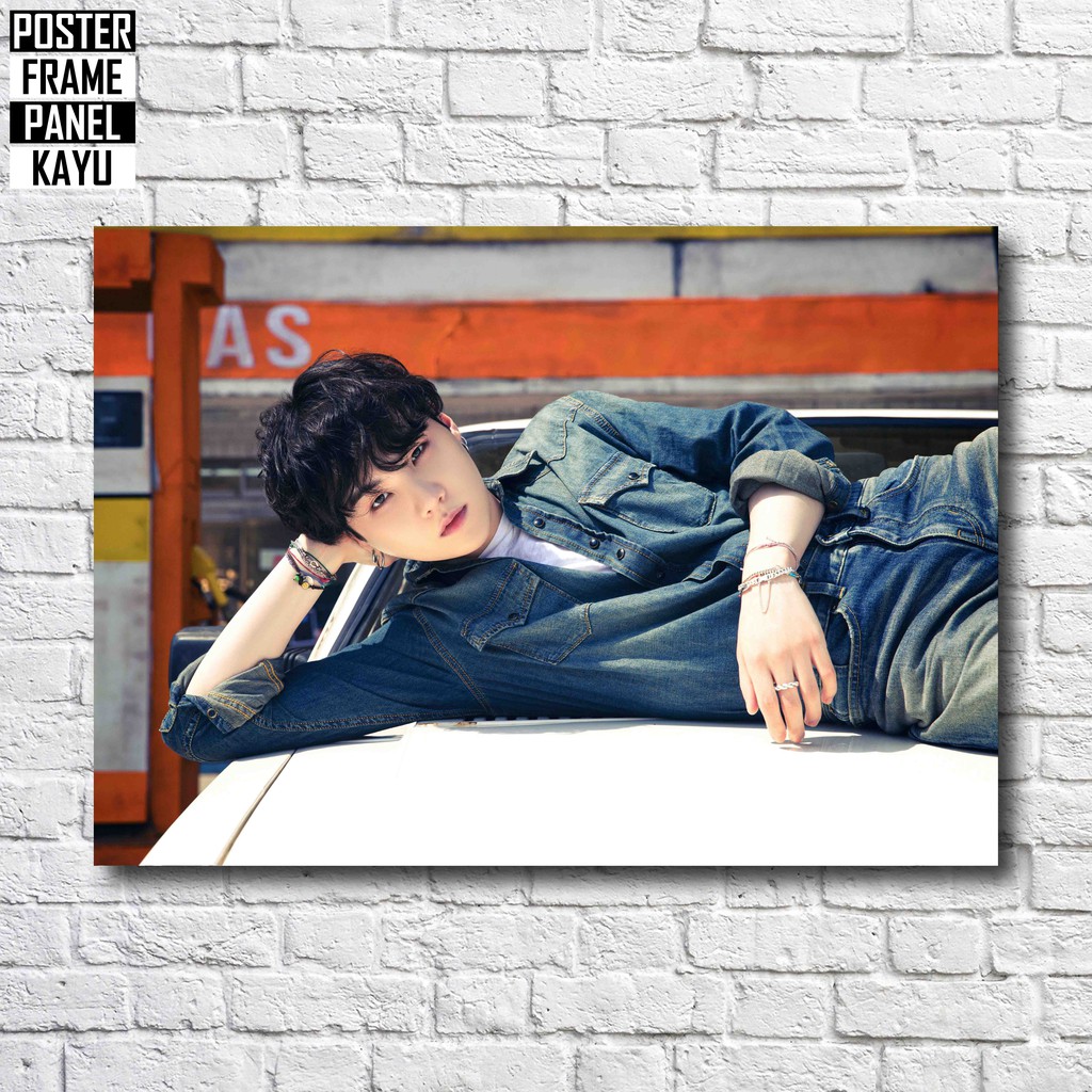 Jual Poster BTS Suga BUTTER Concept Photo Ver 3 Frame Kayu Solid A4 ...