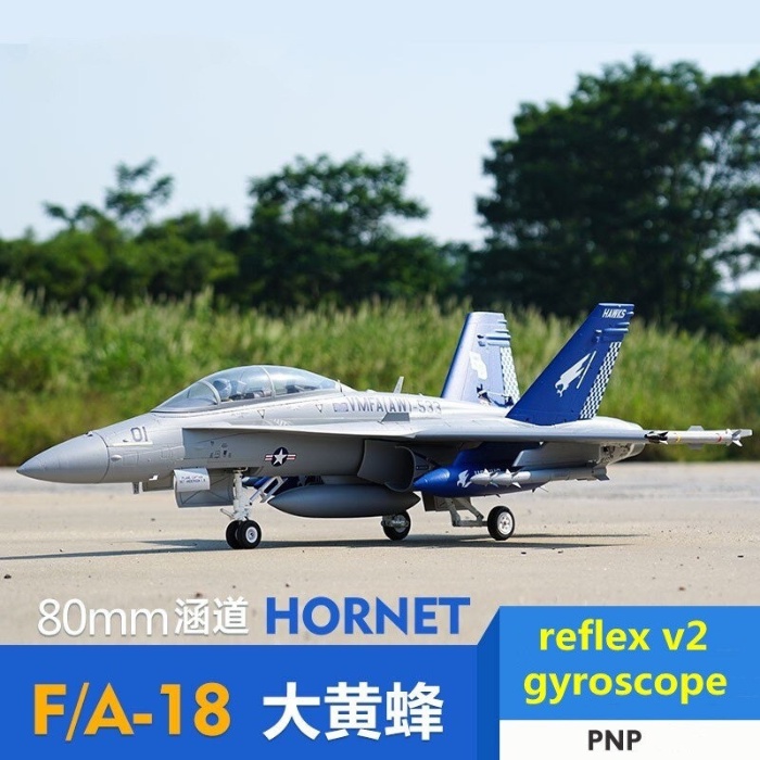 Jual jet rc fms f18 hornet 80mm RTF pesawat rc FMS F/A-18 hornet | Shopee Indonesia