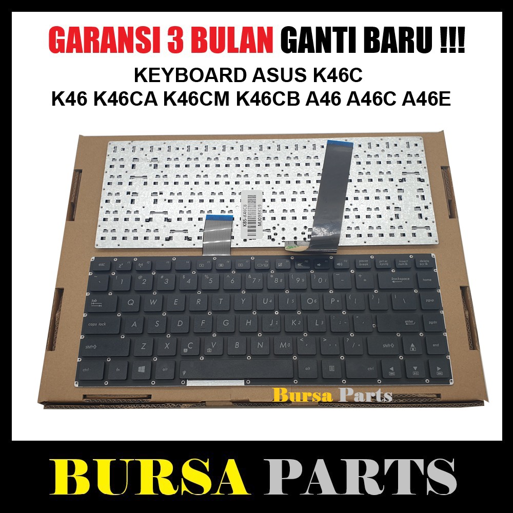 Jual Keyboard ASUS K46C K46 K46CA K46CM K46CB A46 A46C A46E - Black ...