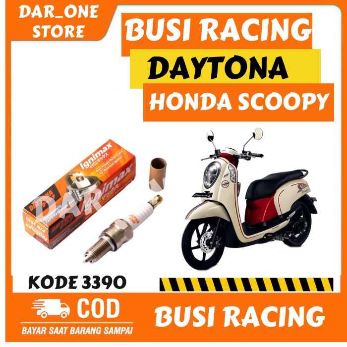 Jual BUSI DAYTONA RACING ORIGINAL HONDA SCOOPY FI/ESP IRIDIUM 3390 | Shopee Indonesia