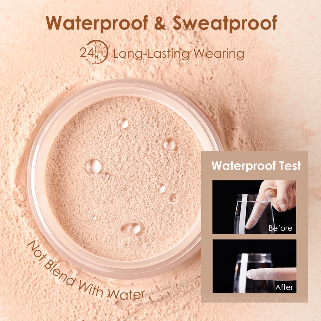 Jual FOCALLURE Waterproof Natural Loose Setting Powder Oil Control ...