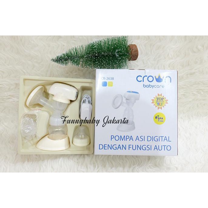 Jual pompa asi digital dengan fungsi auto / pompa asi crown elektrik ...