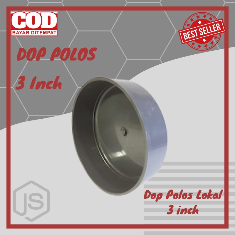 Jual Dop Pipa PVC Polos Lokal Cap Tutup Pralon Paralon 3 inch tutup ...