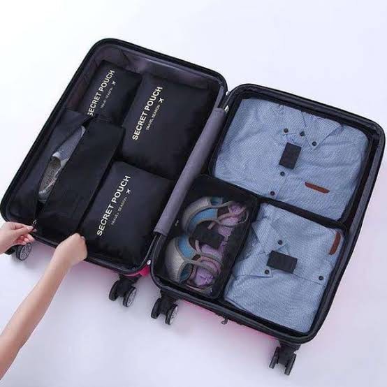 Jual Travel Bag 7 in1 Tas Pakaian Koper / BAG IN BAG Organizer Pouch ...