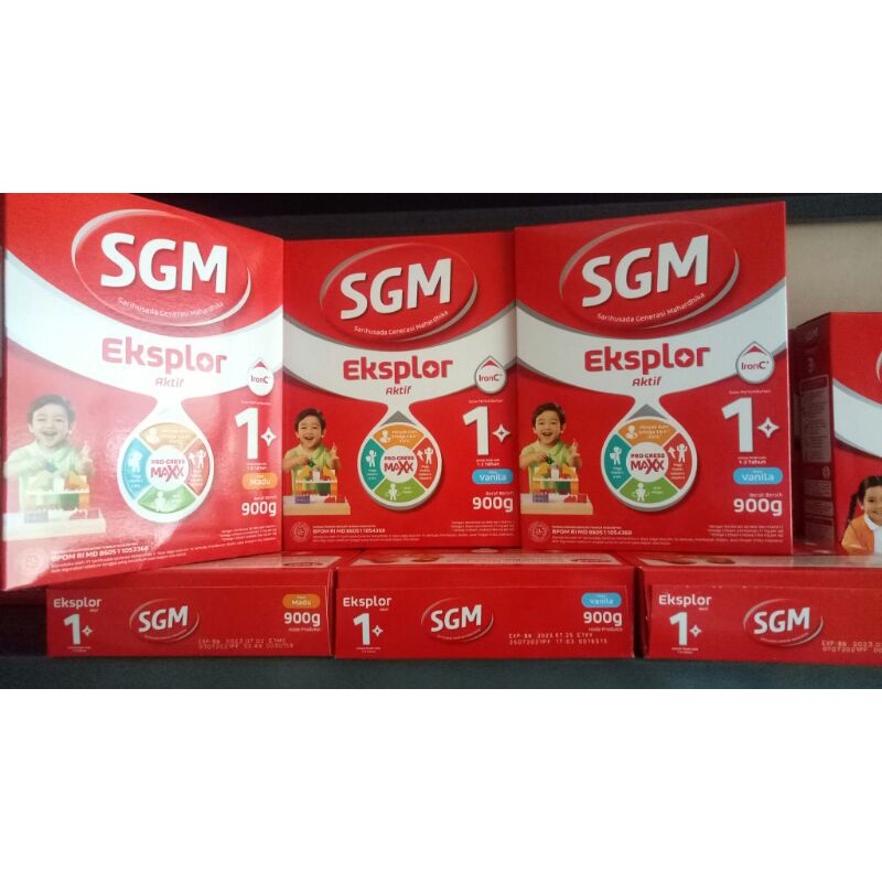 Jual SGM Eksplor 1+ Vanila 900g | Susu Pertumbuhan 1-3 Tahun SGM Eksplor 1 Plus | Shopee Indonesia