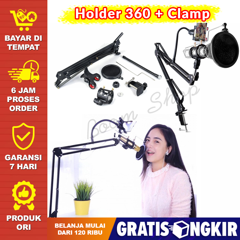Jual Stand Mic Dudukan Mic Murah Stan Microphone Recording Condenser ...