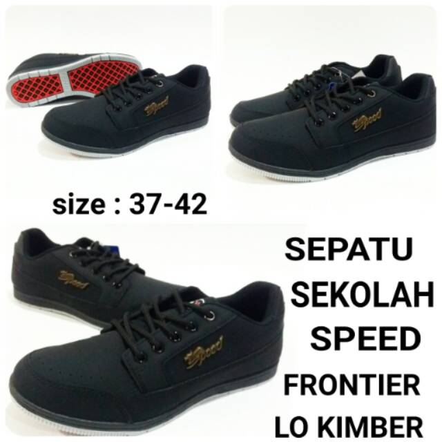 Jual Sepatu sekolah hitam speed frontier lo kimber sepatu hitam ...
