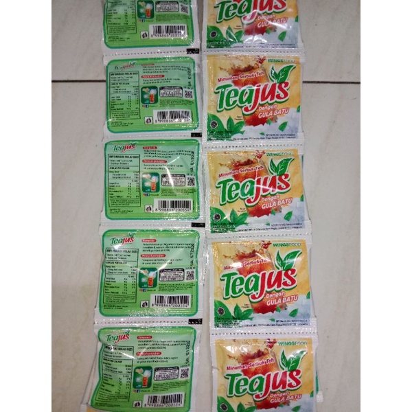 Jual teajus gula batu renceng (isi 10 sachet) | Shopee Indonesia