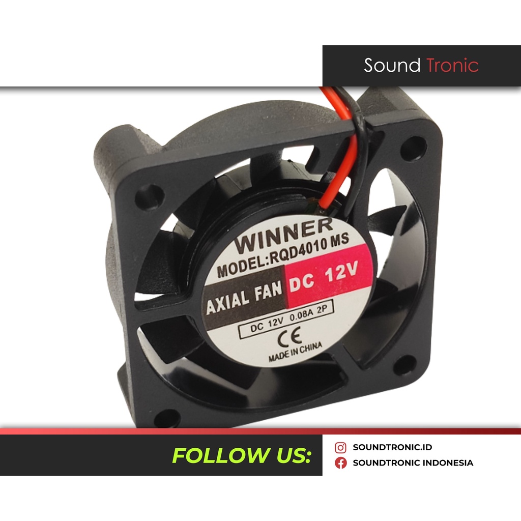 Jual Cooling Fan Kipas DC 4cm 12V (Konektor 2 pin) Winner 4010 | Shopee Indonesia
