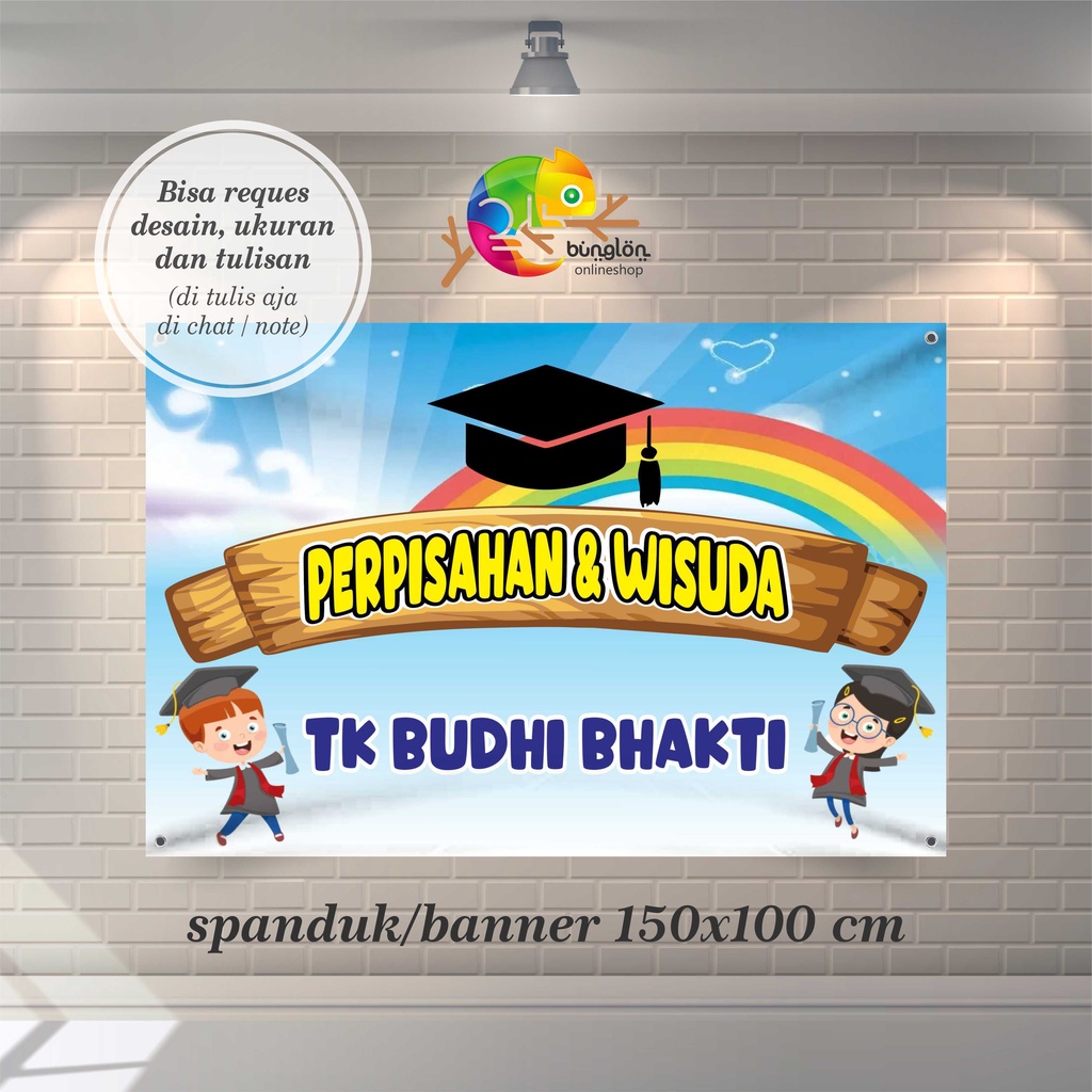 Jual Size 150x100 Cm Spanduk, Banner Perpisahan, Wisuda, Tasyakur Akhirussanah | Shopee Indonesia