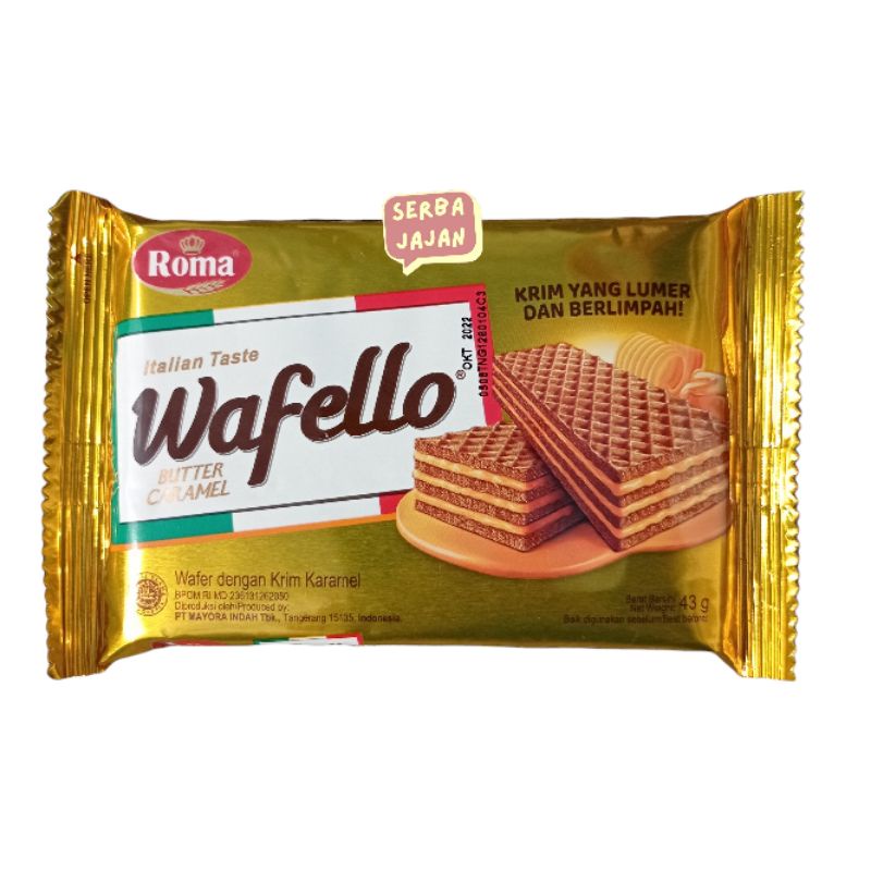 Jual ROMA WAFFELO 43g | Shopee Indonesia