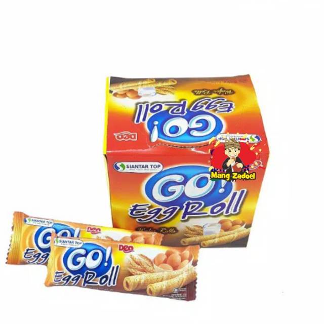 Jual Go Egg Roll / Wafer Roll/ Harga Per Box / Isi 24 Pcs | Shopee ...