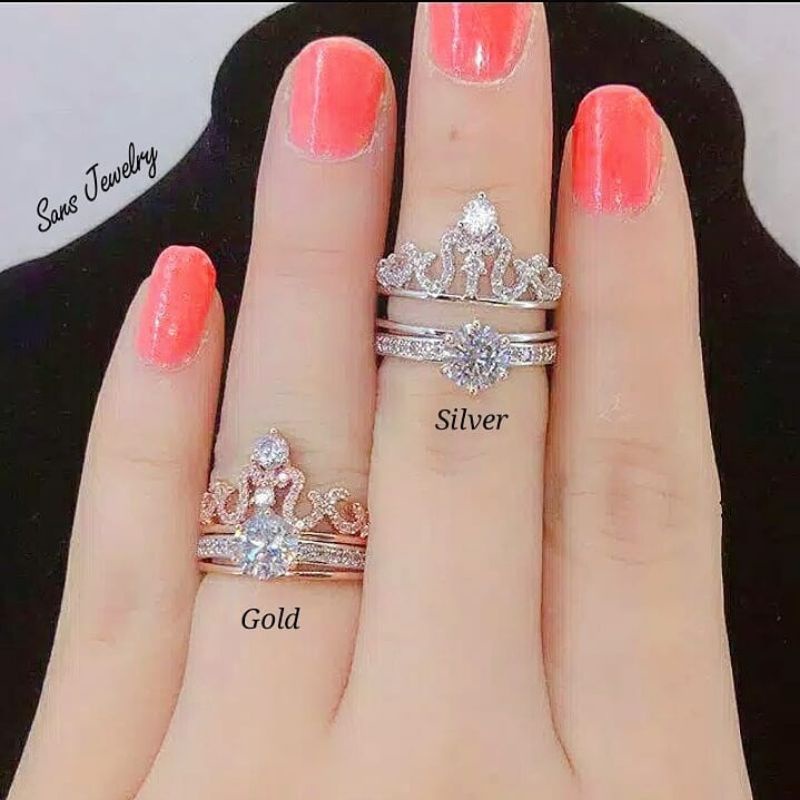 Jual BESTSELLER !!! PROMO CROWN MICRO DIAMOND RING by Sans_Jewelry / Cincin Cewek Cincin Wanita ...